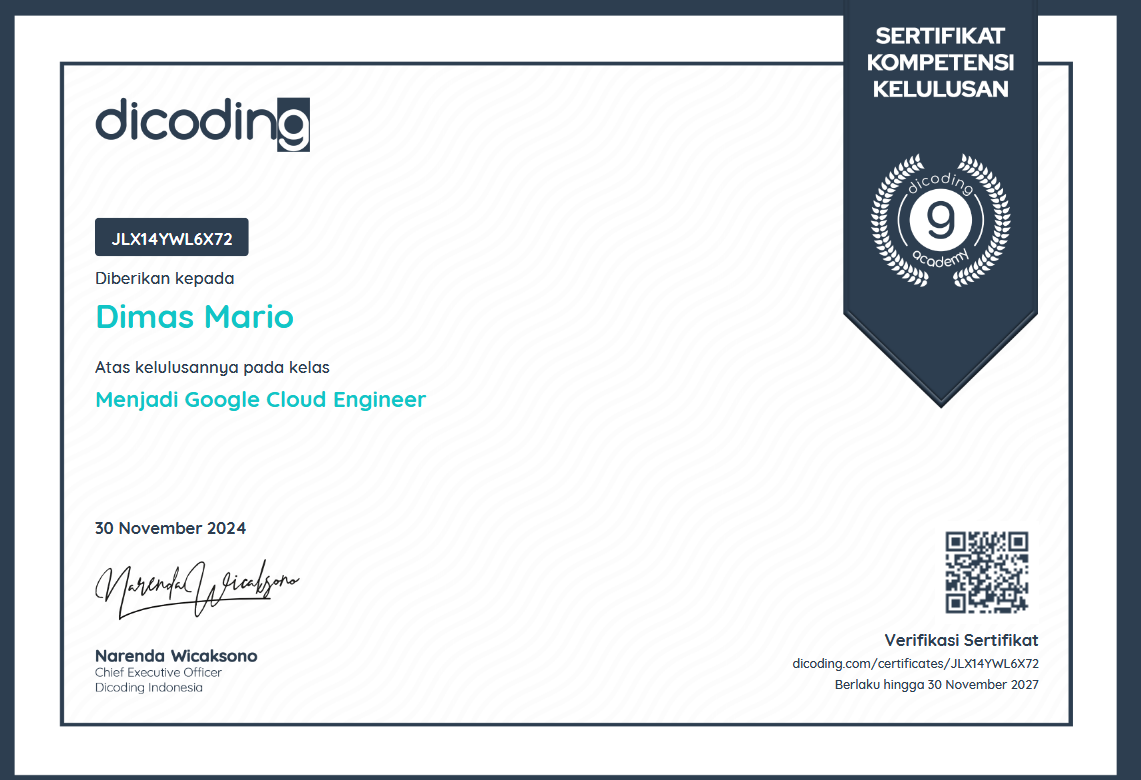 Dimas Mario - Cloud Engineer & DevOps Enthusiast